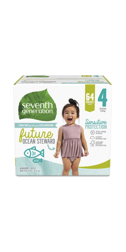 Acheter les couches pour bébés Seventh Generation Sensitive Protection ...