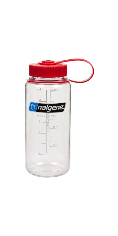 Buy Nalgene 16 Ounce Wide Mouth Bottle Clear with Red Cap at Well.ca ...