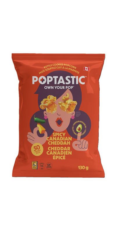 Buy Poptastic Popcorn Spicy Canadian Cheddah at Well.ca | Free Shipping $35+ in Canada