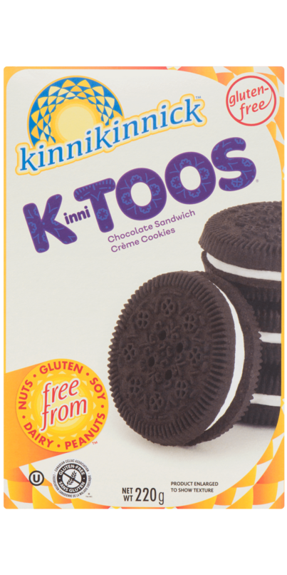Buy Kinnikinnick KinniTOOS Gluten Free Chocolate Sandwich Cookies at ...
