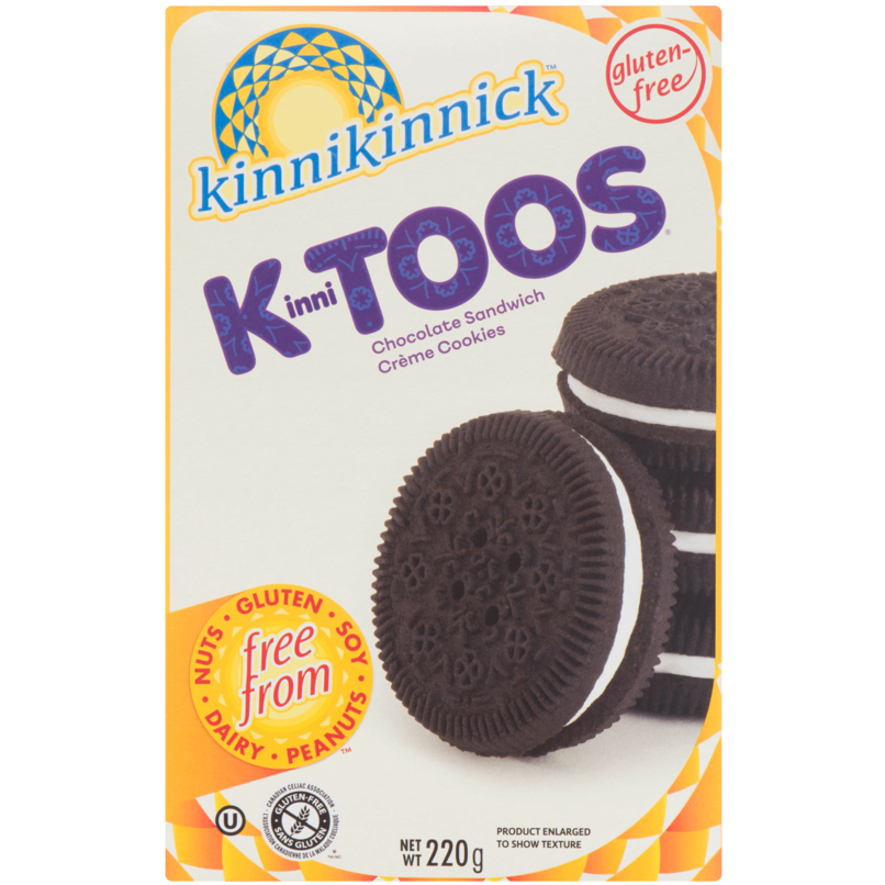 Buy Kinnikinnick KinniTOOS Gluten Free Chocolate Sandwich Cookies at ...