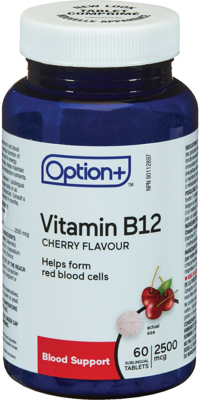 Buy Option+ Vitamin B12 2500mcg Cherry Flavour at Well.ca | Free ...