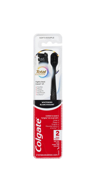 Achetez la brosse à dents blancheur souple Colgate Total Active ...
