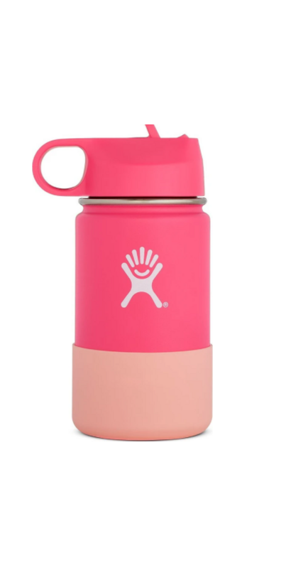 Buy Hydro Flask Kids Wide Mouth 2.0 with Straw Lid Hibiscus Peach at ...