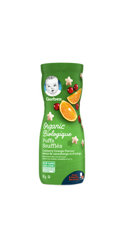 Buy Gerber Organic Puffs Cranberry Orange at Well.ca | Free Shipping ...