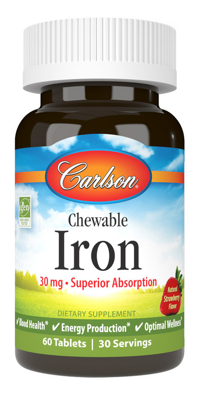 Buy Carlson Chewable Iron Strawberry at Well.ca | Free Shipping $35+ in ...