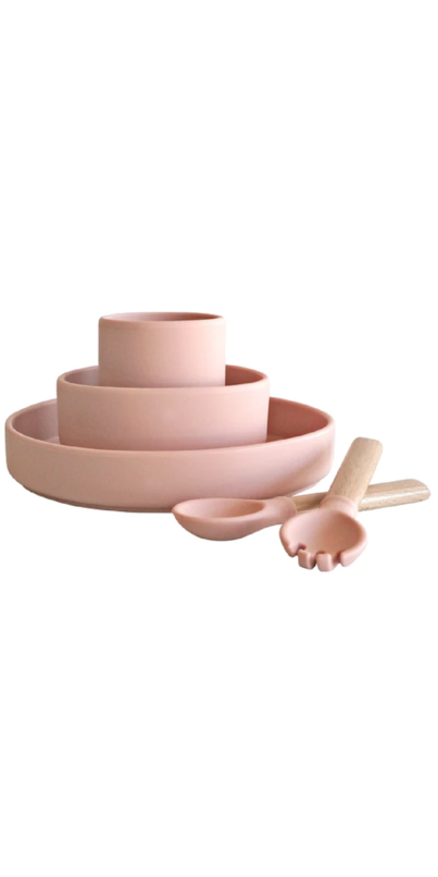 Buy Zoli NOSH Silicone Feeding Set Rose at Well.ca | Free Shipping $35 ...