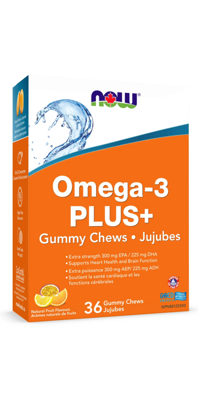 Buy NOW Supplements Omega 3 PLUS+ Gummy Chews at Well.ca | Free ...