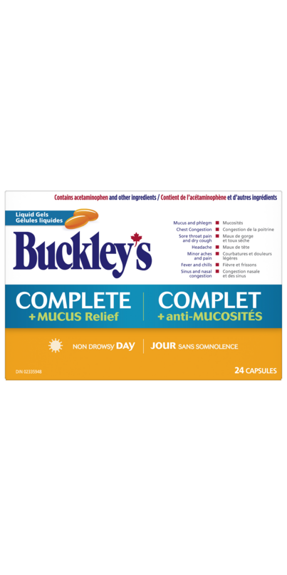 Buy Buckley's Complete + Mucus Relief Day Liquid Gels at Well.ca | Free ...