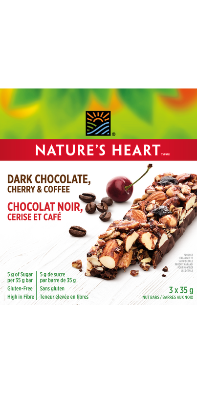 Buy NATURE'S HEART Nut Bar Dark Chocolate Cherry & Coffee at Well.ca ...