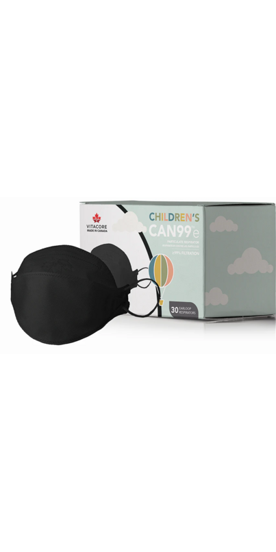 Buy Vitacore Children's CAN99e Earloop Mask Black at Well.ca | Free ...