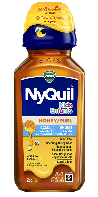 Acheter Vicks NyQuil Kids Toux & Cold Syrup Honey à Well.ca | Livraison ...