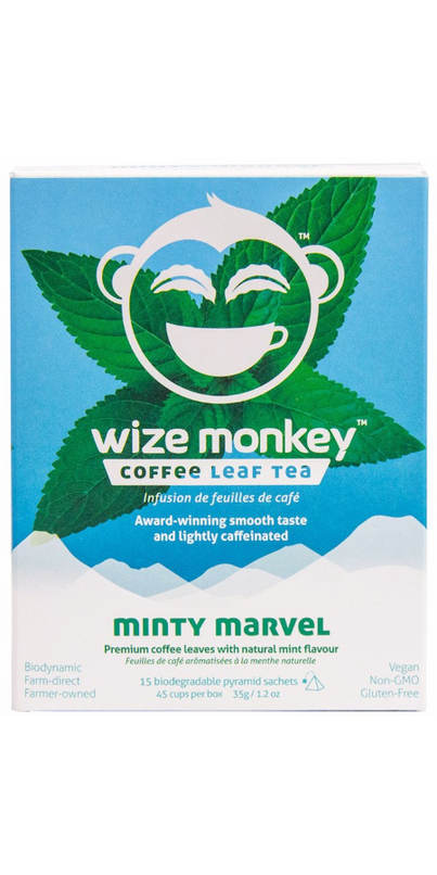 Buy Wize Monkey Coffee Leaf Tea Minty Marvel at Well.ca | Free Shipping ...