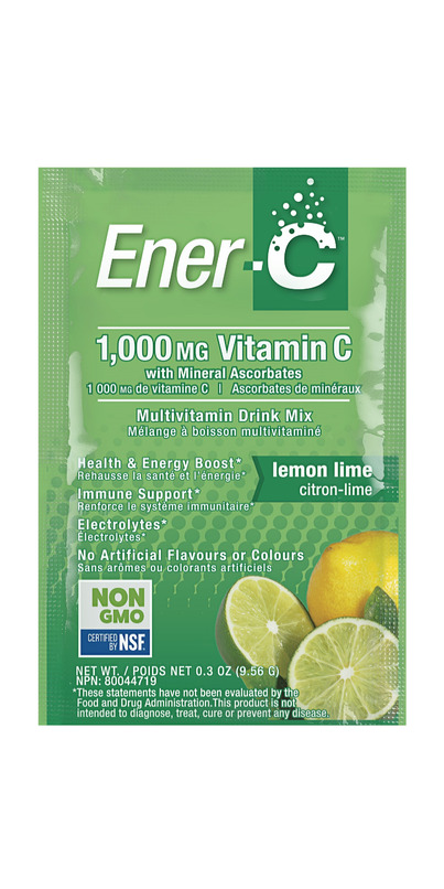 Buy Ener-C 1,000 mg Vitamin C Effervescent Lemon Lime Drink Mix Sample ...