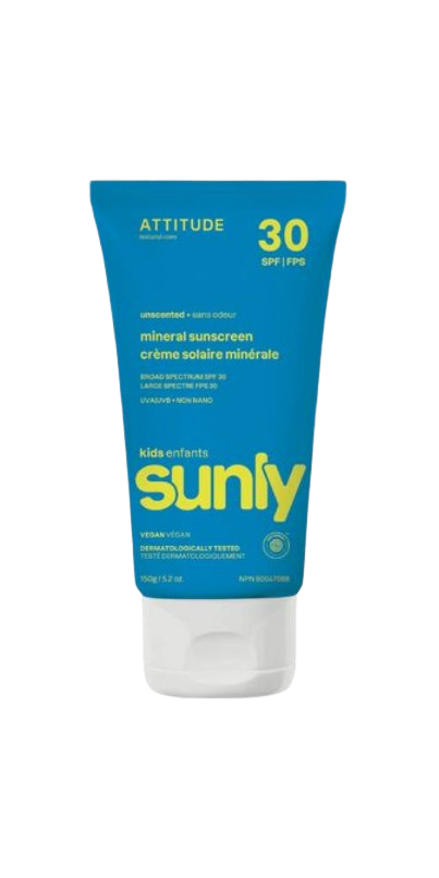 Achetez ATTITUDE Sunly Kids Mineral Unscented SPF 30 à Well.ca ...