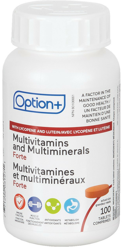 Buy Option+ Multivitamins and Multiminerals Forte at Well.ca | Free ...