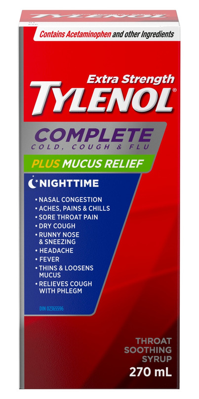 Buy Tylenol Extra Strength Complete Cold, Cough & Flu Nighttime Syrup ...