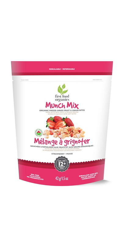 Achetez le mélange à grignoter aux fraises de First Food Organics chez ...