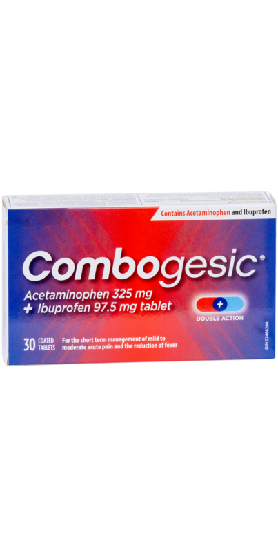 Acheter Combogesic Comprimés d'acétaminophène et d'ibuprofène à double ...