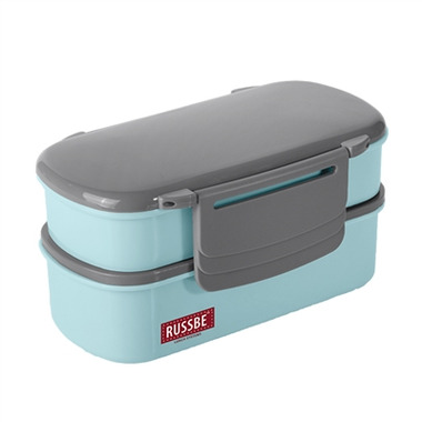 Buy Russbe Double Stack + Chill Bento With Ice Pack Powder Blue at Well ...