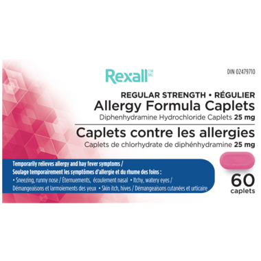 Buy Rexall Regular Strength Allergy Formula Caplets at Well.ca | Free ...