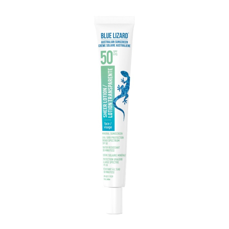 Buy Blue Lizard Sheer Mineral Face Sunscreen Lotion SPF 50 at Well.ca ...