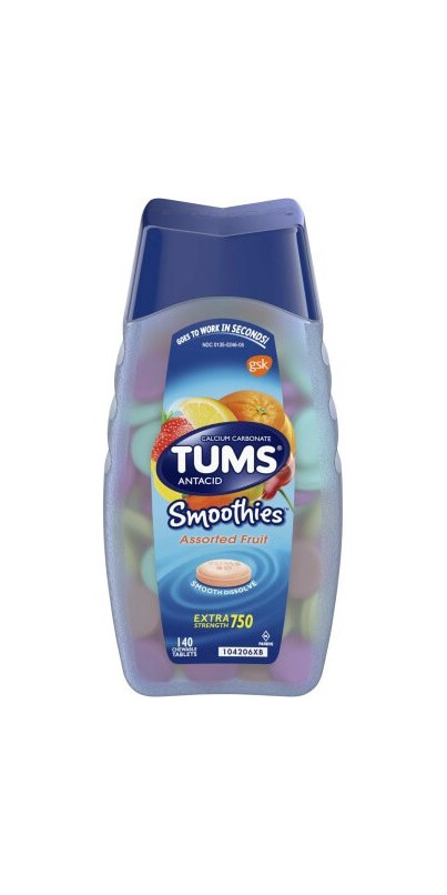 Buy Tums Extra Strength Smoothie Antacid for Heatburn Relief Assorted ...