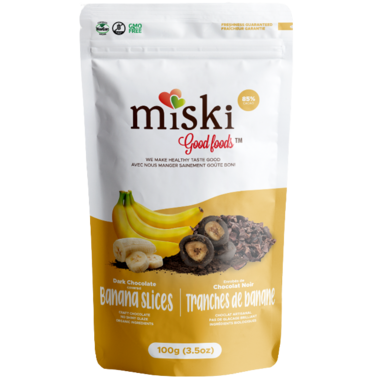 Buy Miski Good Foods Dark Chocolate Covered Banana Slices at Well.ca ...