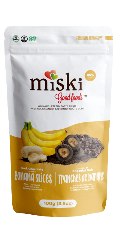 Buy Miski Good Foods Dark Chocolate Covered Banana Slices at Well.ca ...