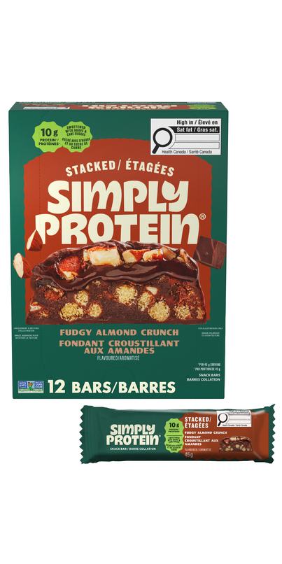 Buy Simply Protein Stacked Bars Fudgy Almond Crunch at Well.ca | Free ...