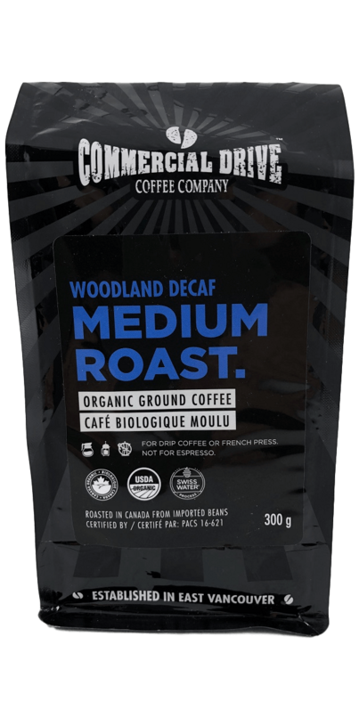 Buy Commercial Drive Coffee Company Woodland Organic Decaf Ground ...
