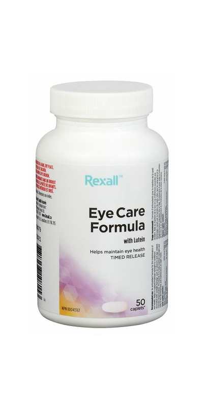 Buy Rexall Eye Care Formula with Lutein at Well.ca | Free Shipping $35 ...