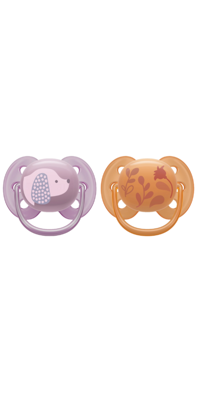 Buy Philips AVENT Ultra Soft Pacifier Violet Puppy and Orange Leaves at ...