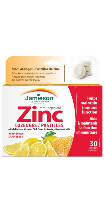 Buy Jamieson Zinc Lozenges Honey Lemon at Well.ca | Free Shipping $35 ...