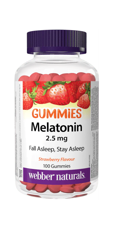 Buy Webber Naturals Melatonin Gummies 2.5mg Gummies Strawberry at Well ...