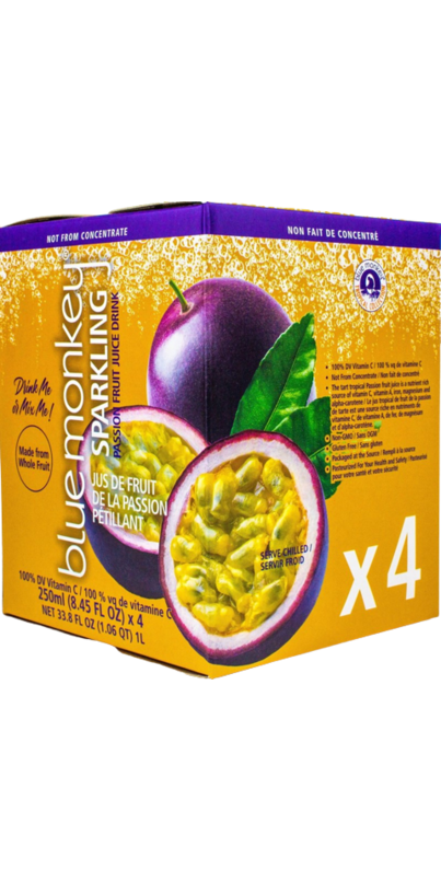 Buy Blue Monkey Sparkling Passion Fruit Juice 55% at Well.ca | Free ...