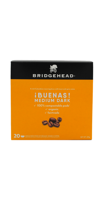 Buy Bridgehead Coffee Buenas! Medium Dark Coffee Pods at Well.ca | Free ...