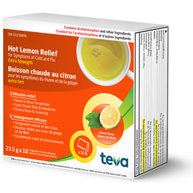 Buy Teva Hot Lemon Cold and Flu Relief Extra Strength at Well.ca | Free ...