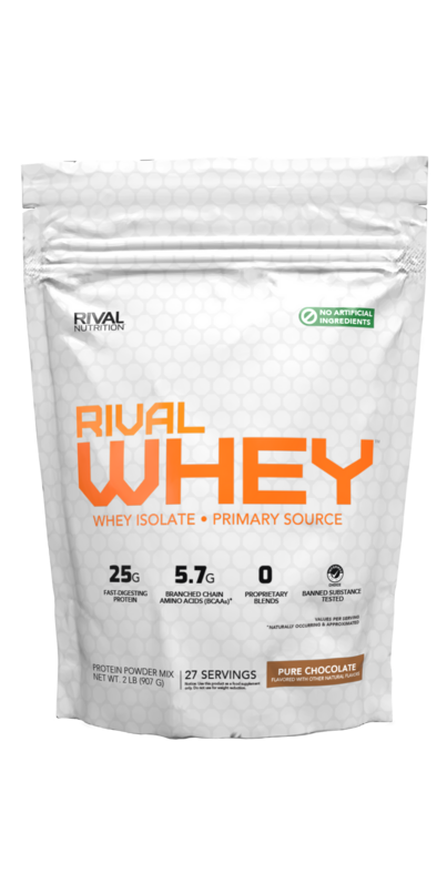 Buy Rival Nutrition Rival Whey Isolate Protein Powder Natural Pure ...