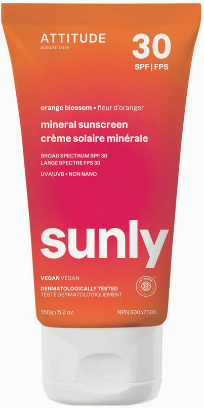 Buy ATTITUDE Sunly Adult Mineral Sunscreen SPF 30 Orange Blossom at ...