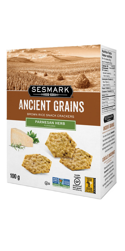 Achetez des craquelins de riz brun aux grains anciens de Sesmark et au ...