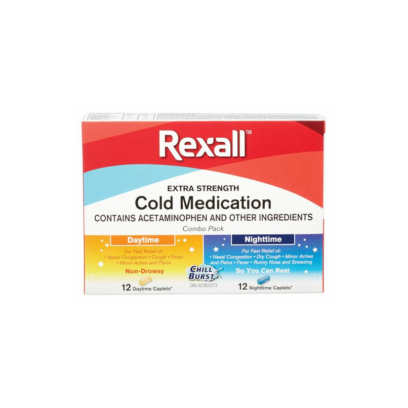 Buy Rexall Extra Strength Cold Medication Day and Night Combo Pack at ...