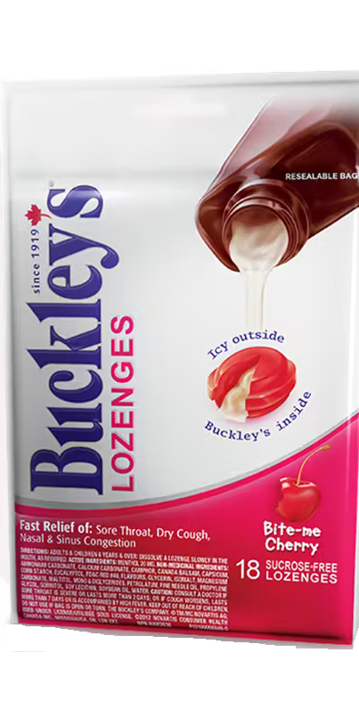 Buy Buckley's Lozenges Bite-me Cherry at Well.ca | Free Shipping $35+ in Canada